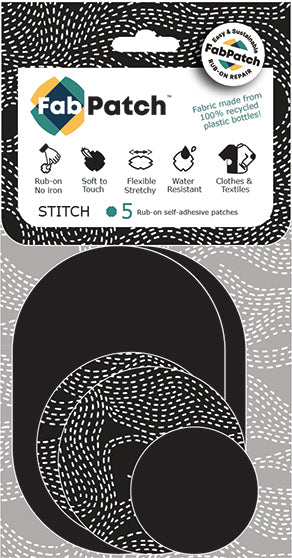 FabPatch: Astonishingly Durable Textile & Clothing Rub-On Repair Patch